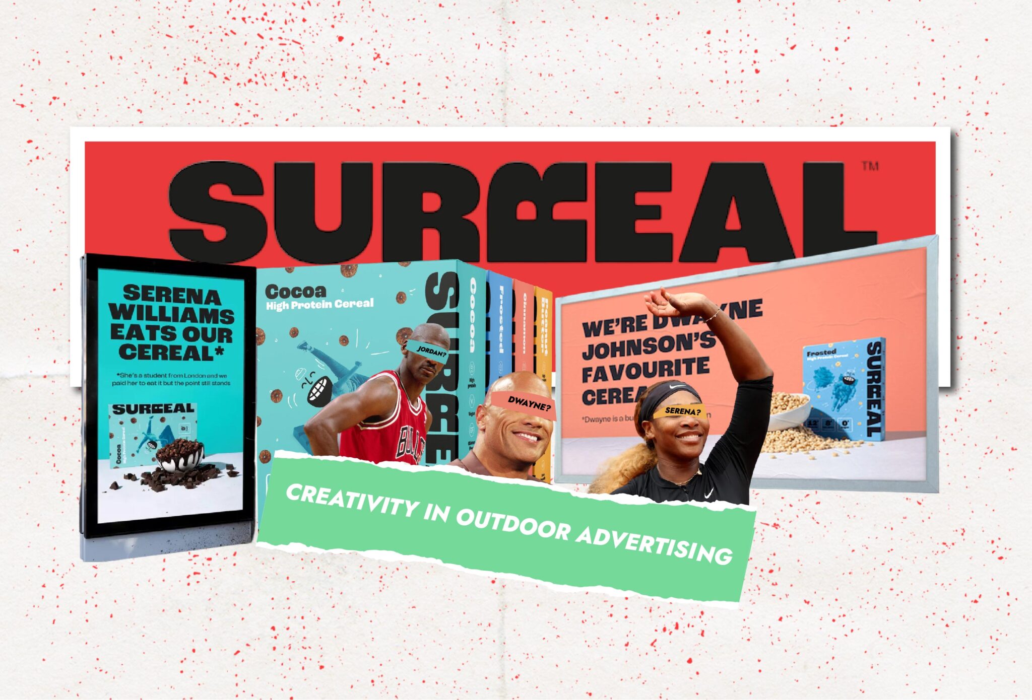 Surreal Cereal's Hilarious Celebrity Billboards Take the Internet by Storm
